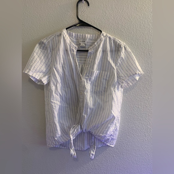 J. Crew Factory | Tops | J Crew Factory Tiefront Buttonup Shirt | Poshmark